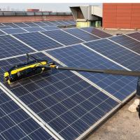 China Solar Panel Cleaning Machine 6m Brush Width Labor Saving Scrubbing Equipment for sale