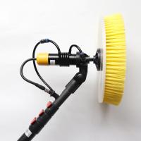 China Mobile Solar Panel Cleaning Tool Single Head Nylon Brush 1.2m Width for sale