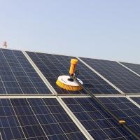 China Mobile Solar Panel Cleaning Tool Single Head Nylon Brush 1.2m Width for sale