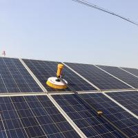 China Mobile Solar Panel Cleaning Tool Single Head Nylon Brush 1.2m Width for sale