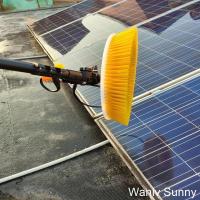 China Backpack Battery Solar Panel Cleaning Brush 5.5m Handle Single Disc Rotating for sale
