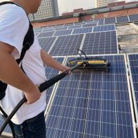 China Solar Panel Cleaning System Backpack with 7.5m Extension Pole Automatic Water Fed Brush for sale