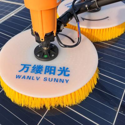 China Naylon borstel met dubbel hoofd roterende borstel voor zonne-reiniging Op maat gemaakte aanvraag aanvaard Te koop