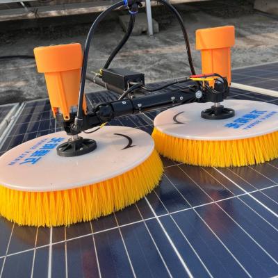 China Pincel giratório motorizado sem escova de ponta para limpeza de painéis fotovoltaicos e direta à venda