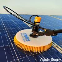 China Adjustable Solar Panel Cleaning Brush with Rotating Head 24H Service for sale