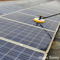 China 3.5m Extendable Handle Solar Panel Cleaning Brush Single Disc Rotating Head for PV Maintenance for sale