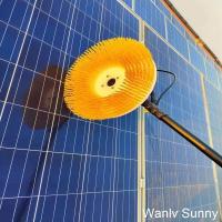 China 3.5m Extendable Handle Solar Panel Cleaning Brush Single Disc Rotating Head for PV Maintenance for sale