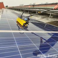 China Customizable Solar Panel Cleaning System 3.5m Max Unfold Size 60cm Rolling Brush for sale