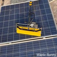 China Customizable Solar Panel Cleaning System 3.5m Max Unfold Size 60cm Rolling Brush for sale