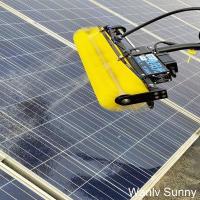 China 5.5m Scalable Handle Solar Panel Cleaning System with Brushless Motor 4 Sections for sale