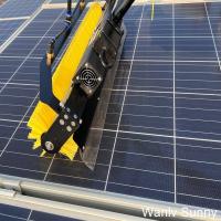 China 5.5m Scalable Handle Solar Panel Cleaning System with Brushless Motor 4 Sections for sale