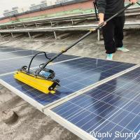 China Rotating Solar Panel Cleaner Brush 360° Scrubbing Tool for Efficient PV Module Cleaning for sale