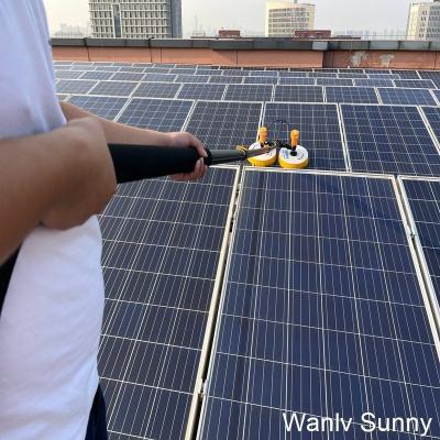 China 7.5 M Adjustable Long Handle Dual-Head Solar Panel Washing Brush for Building Industry for sale