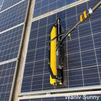 China 7.5m 24ft Telescopic Solar Panel Cleaning Pole with Roller Brush Water Fed for sale