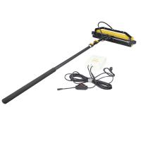 China 7.5m 24ft Telescopic Solar Panel Cleaning Pole with Roller Brush Water Fed for sale
