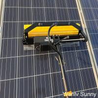 China 7.5m 24ft Telescopic Solar Panel Cleaning Pole with Roller Brush Water Fed for sale