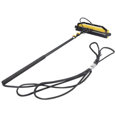 China Manual Rotating Solar Panel Cleaning Brush with Retractable Pole and Extended Water Pipe for sale