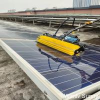 China Semi-Automatic Solar Panel Cleaning Robot with Rolling Brush for PV Panel Maintenance 1200mm for sale