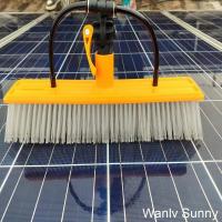 China Solar Panel Cleaning Brush Kit Manual 3.6m to 11.4m Telescopic Pole Aluminum Carbon Fiber for sale