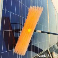 China Solar Panel Cleaning Brush Kit Manual 3.6m to 11.4m Telescopic Pole Aluminum Carbon Fiber for sale