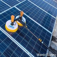 China Customized Solar Panel Cleaning Brush Double Brush Heads 40cm Width 300RPM for sale