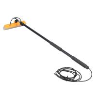 China Water Fed 35cm Rectangular Strip Brush for Solar Panel Cleaning with Aluminum Pole for sale