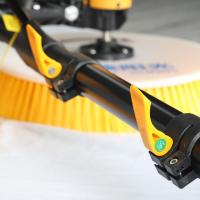 China Double-Disc Rotary Solar Panel Cleaning Brush 24V 180W Telescopic Rod 3.5m for sale