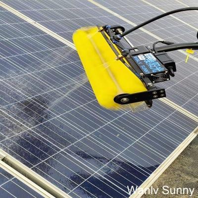 China Verhoog de efficiëntie van het zonnepaneel 3,5 M Elektrische rolborstel met aluminium legeringshandvat Te koop