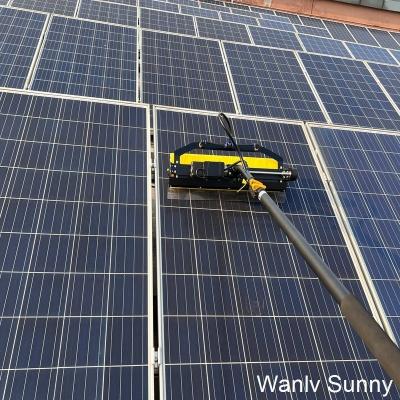 China Verhoog de efficiëntie van het zonnepaneel 3,5 M Elektrische rolborstel met aluminium legeringshandvat Te koop