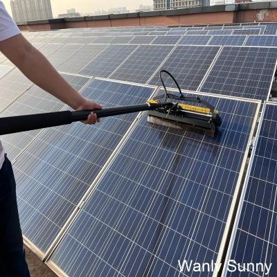 China Verhoog de efficiëntie van het zonnepaneel 3,5 M Elektrische rolborstel met aluminium legeringshandvat Te koop