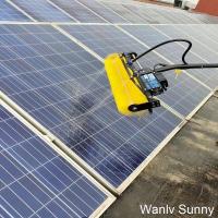 China Customized Nylon Yarn Solar Panel Cleaning Brush 1200mm Water Powered Rotating Brush for sale