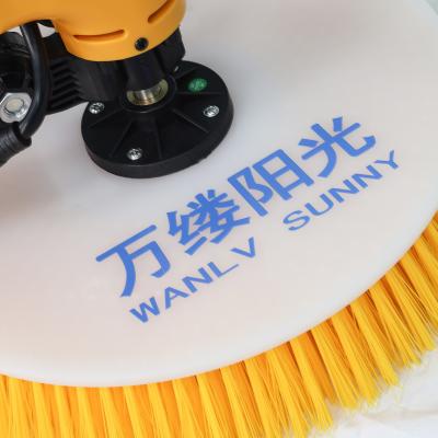 China Zonnepaneelreinigingsborstel met enkel schijfkop van nylon voor fotovoltaïsche installaties van mobiele stijl Te koop