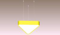 China 6500lm Triangle Panel Lights Suspension Led Panel Ceiling Lights for sale
