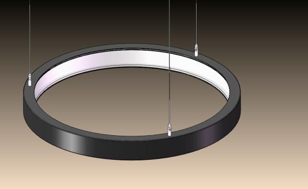 Quality CR1200X75mm 3 Ring Led Pendant Light 5800lm Circle Pendant Lamp for sale