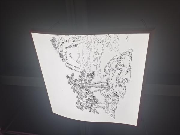 Bigger Size Square Pendant Panel Light With Pictures Cover Films With Soft Membrane Ceiling