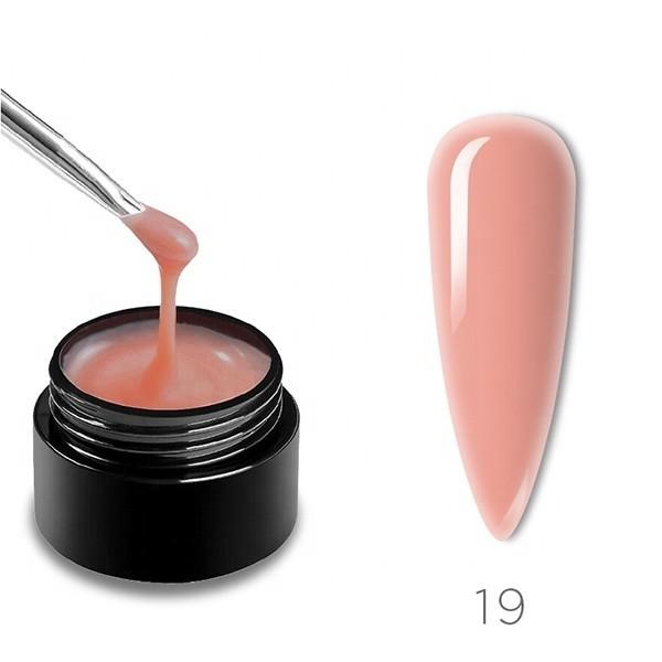 Quality Nail Supplier Natural pink Nude Color Extension Gel Colorful Hard Solid Non Sticky Gel Builder for sale