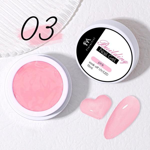 Quality Custom 15g OEM Manicure Private Label LED UV Fast Cure Non Stick Hand Nail Art Building Crystal Jelly Gel for Nail Extension for sale