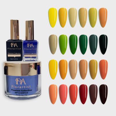China Custom Logo Cover Pink Clear Acrylic Powder Bulk Buttery Acrylic Powder 3 in 1 With Gel Polish Nail Polish for sale
