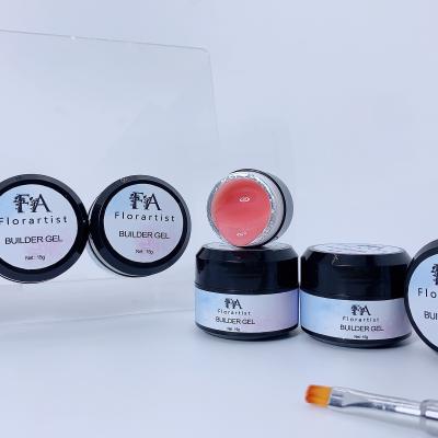 China 34 Colors Hot Selling Hard Uv Gel Nail Builder Custom Logo Nail Salon Soak Off Jelly Gel Color Extension Gel for sale
