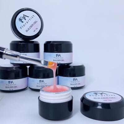 China 15g 30g 50g No Heat Clear Camouflage Jelly Colour Solid Builder Nail Gel Resin Nail Acrylic Extension Building Gel in Jar for sale