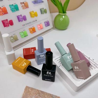 China 10ml 12ml 15ml Glass Round Square Empty UV Gel Empty Nail Polish Bottle for sale