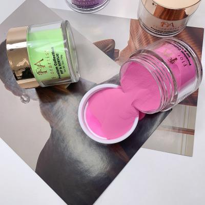 China Wholesale Loose Nail Acrylic Solid Powder Private Label Nail Dipping Powder Custom Bulk Acrylic Dip Powder for sale