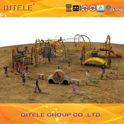 China Kids Physical Activity Equipment Climbing , Childrens Climbing Rope Nets With Arch Bridge for sale