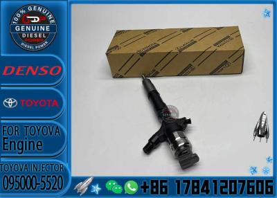 China 2KD New Diesel Common Rail Fuel Injector 095000-5520 Nozzle Injector 095000 5520 0950005520 for Toyota Hilux for sale