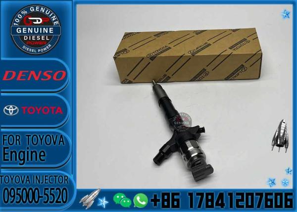 Quality  2KD New Diesel Common Rail Fuel Injector 095000-5520 Nozzle Injector 095000 5520 0950005520 for Toyota Hilux for sale