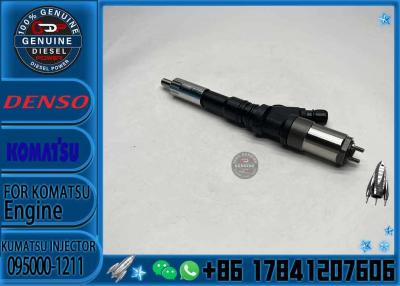 China 095000-1211 095000-1210 095000-0800 095000-0801 6156-11-3300 Diesel Fuel Common Rail Injector for Komatsu PC400-7 PC450-7 for sale