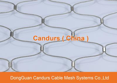 China Architectural Flexible Stainless Steel Diamond Cable Mesh Netting for sale