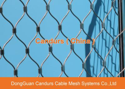 China Flexible Stainless Steel Wire Rope Diamond Architectural Mesh for sale