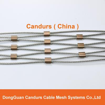 China Flexible Stainless Steel Wire Rope Protection Mesh For Small Animal for sale