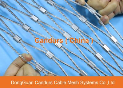 China Flexible Stainless Steel Cable Mesh Fence For Parrots Enclosure for sale